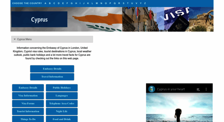 Access cyprus.embassyhomepage.com. Cyprus Embassy London UK