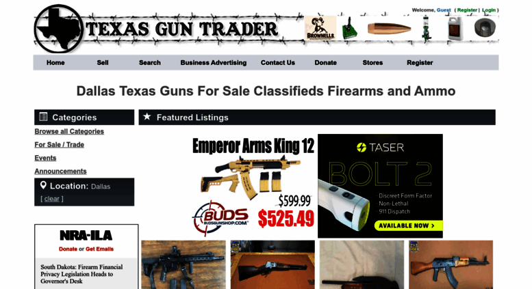 Access dallas.texasguntrader.com. Texas Guns For Sale Classifieds ...