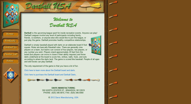 Access dartballusa.com. Dartball USA - Supplies Dartball Darts and Dart ...