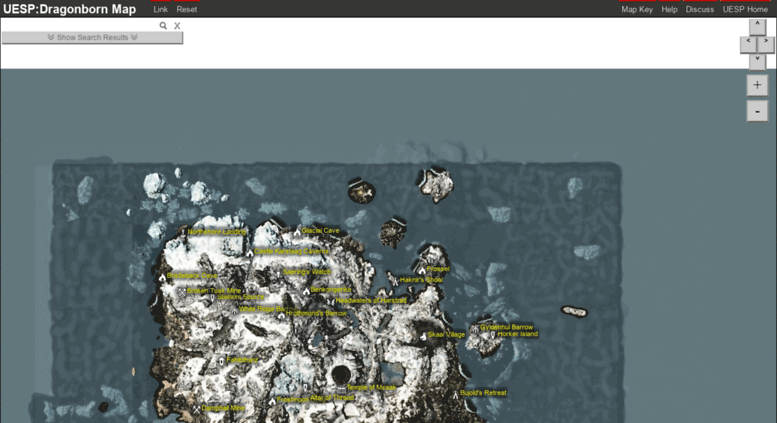 Access dbmap.uesp.net. UESP:Dragonborn Map