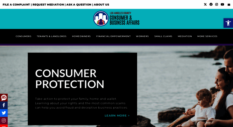 Access dcba.lacounty.gov. Consumer & Business – Los Angeles County