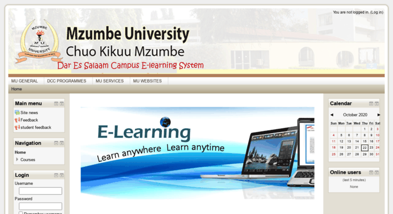 Access dccelearning.mzumbe.ac.tz. Dar es Salaam Campus College ...