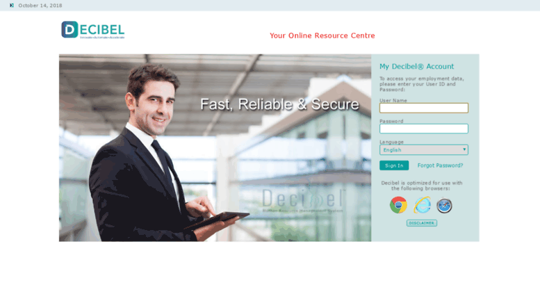 Access decibel.com.pk. Decibel® HRMS Solution