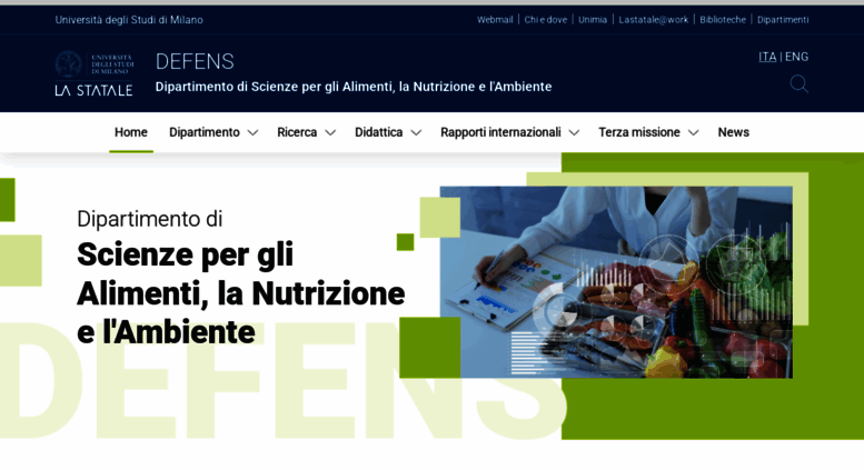 Access defens.unimi.it. Dipartimento di Scienze per gli alimenti ...