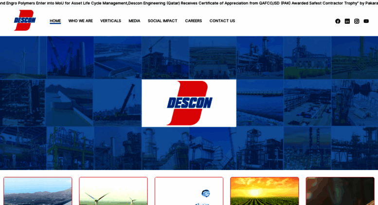 Access descon.com. Descon - Engineering, Power and Chemicals