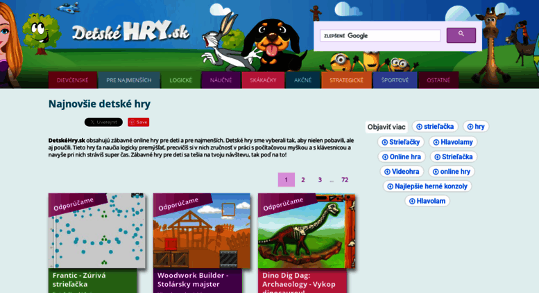 Access detskehry.sk. Detské hry - online hry pre deti zadarmo ...