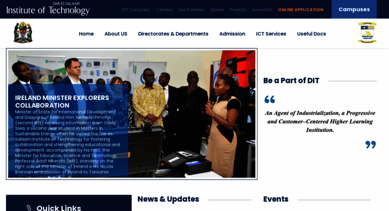 Access dit.ac.tz. DIT | Dar Es Salaam Institute Of Technology