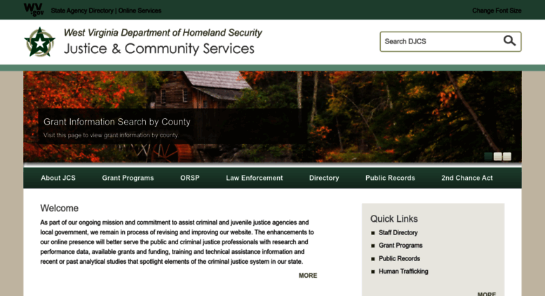 Access djcs.wv.gov. Division of Justice and Community Services