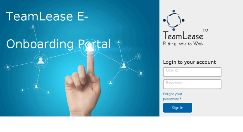 Access e-onboarding.teamlease.com. TeamLease IT Asset Management