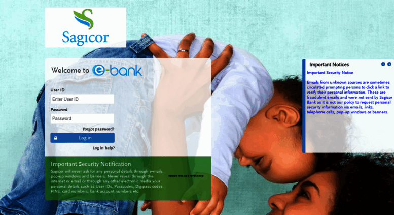 Access ebank.sagicorjamaica.com. Sagicor Bank - ebanking solution