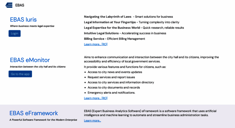 Access ebas.biz. EBAS