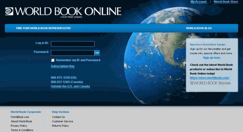 Access ebooks.worldbookonline.com. World Book