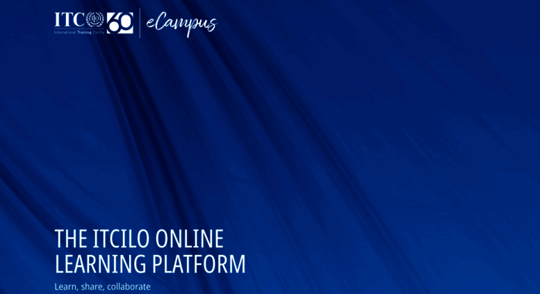 Access ecampus.itcilo.org. ITCILO - eCampus