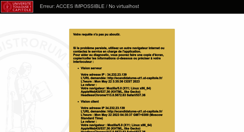 Access ecandidatures-ut1.ut-capitole.fr. Université Toulouse 1 Capitole ...