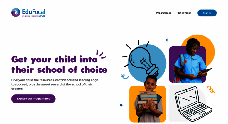 Access edufocal.com. EduFocal - PEP Online Practice Exams