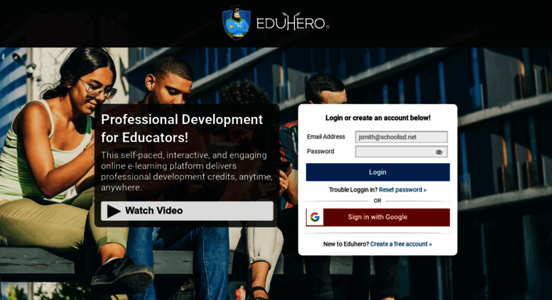 Access eduhero.net. Online Professional Development | Eduhero.net