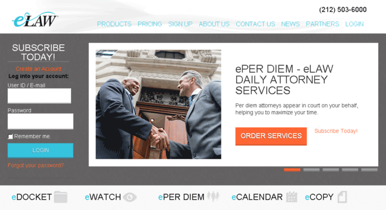 Access elaw.com.