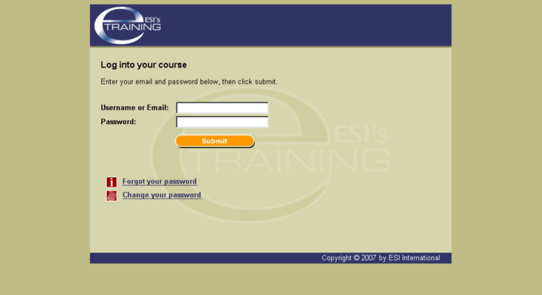 Elearning Login
