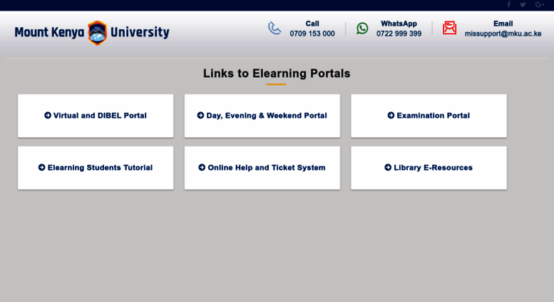 Access elearning.mku.ac.ke.