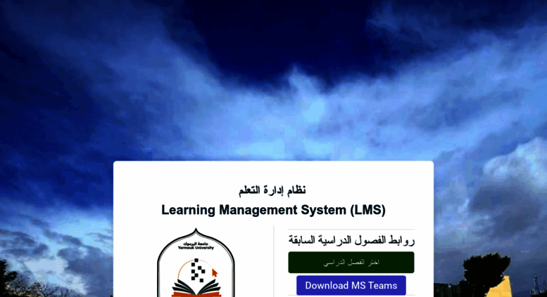 Access elearning.yu.edu.jo. Yarmouk University Learning Management ...