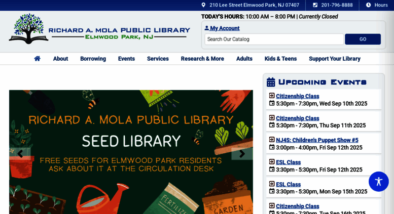 Access elmwoodpark.bccls.org. Elmwood Park Public Library :: Elmwood ...