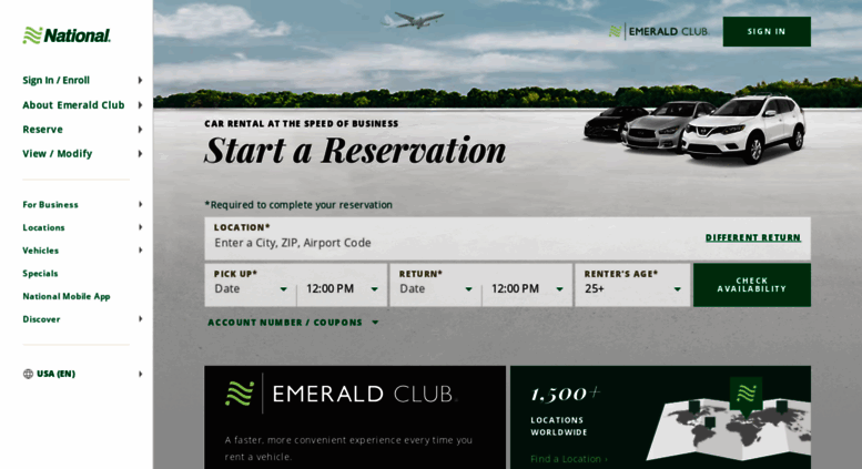 Access emeraldclubpromos.com. Emerald Club | Rent with Enterprise, earn ...