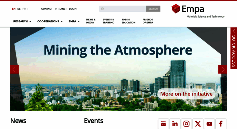 Access empa.ch. Empa - Swiss Federal Laboratories for Materials Science ...
