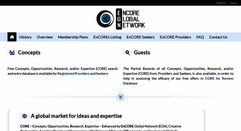 Access encoreglobalnetwork.com. EnCORE Global Network.