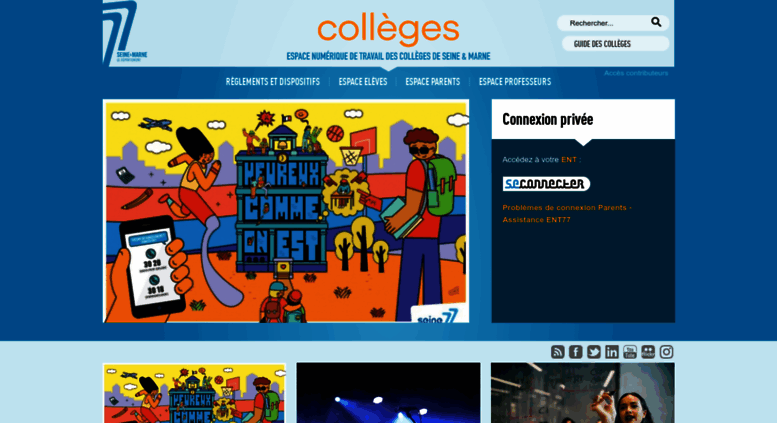 Access ent.seine-et-marne.fr. Ent77 - Ent77