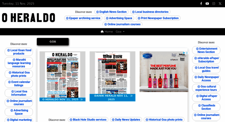 Access epaper.heraldgoa.in. Goa English News | oHeraldo English News ...