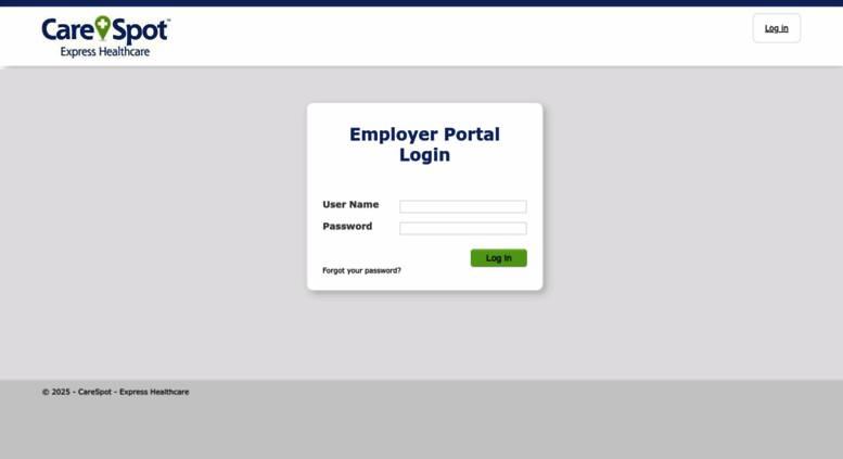 Access eportal.carespot.com. | Carespot - Express Healthcare