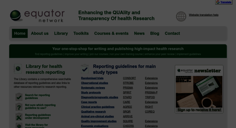 Access equator-network.org. The EQUATOR Network | Enhancing the QUAlity ...