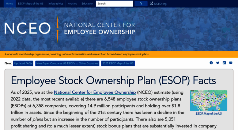 Access esop.org. ESOP (Employee Stock Ownership Plan) Facts