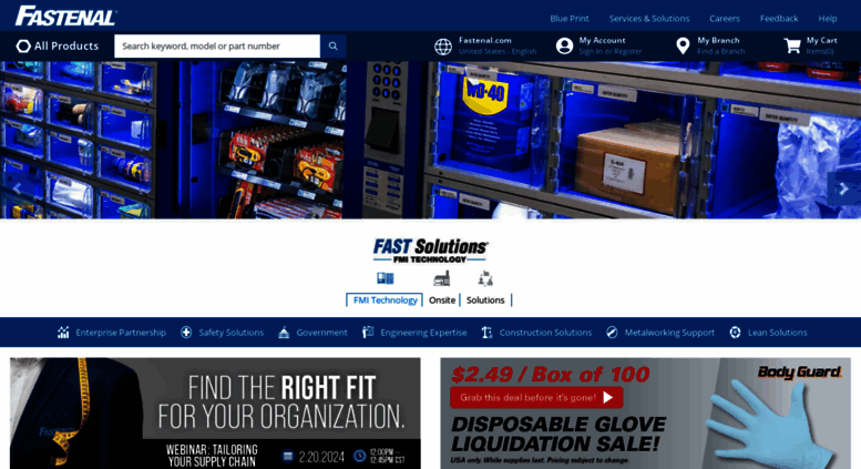 Access fastenal.com. Fastenal – Industrial Supplies, OEM Fasteners ...