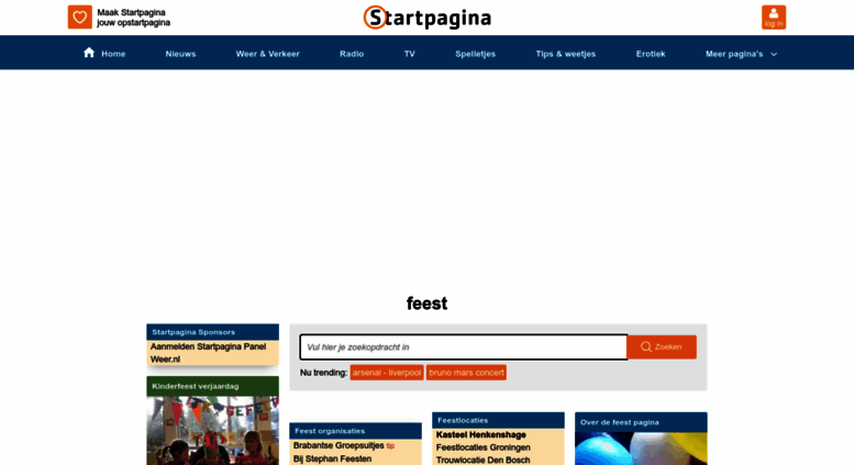 Access feest.startpagina.nl. Feest Startpagina | Bekijk hier alles over feesten!