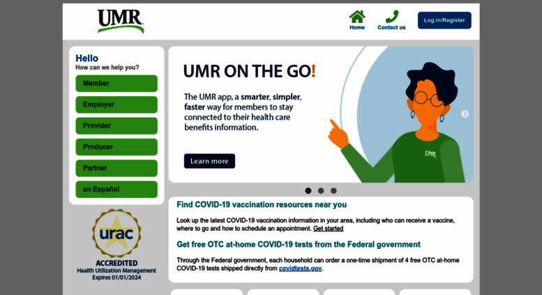 Access fhs.umr.com. UMR Portal