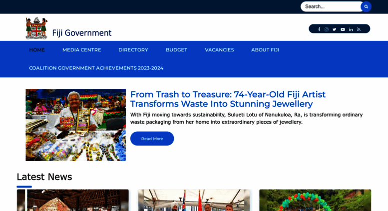 Access fiji.gov.fj. Fijian Government - Home