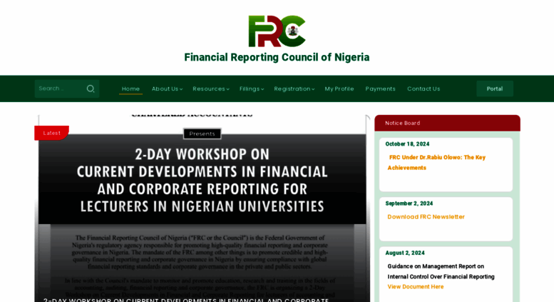 Access financialreportingcouncil.gov.ng. Welcome To FRC