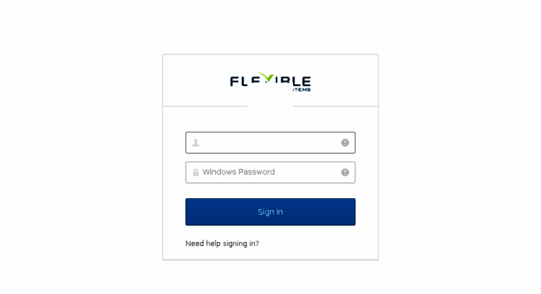 Access flexible.okta.com. Flexible Business Systems - Prod - Sign In