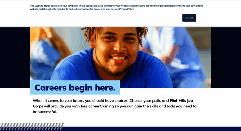 Access flinthills.jobcorps.gov. Home | Flint Hills Job Corps Center