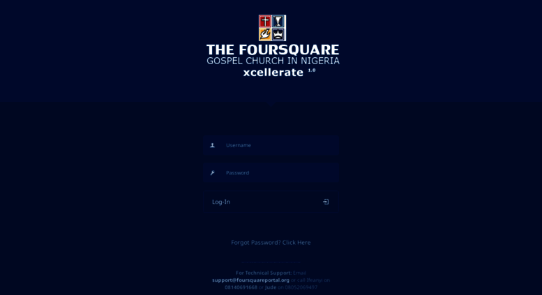 Access foursquareportal.org. Foursquare Reporting Portal | Login