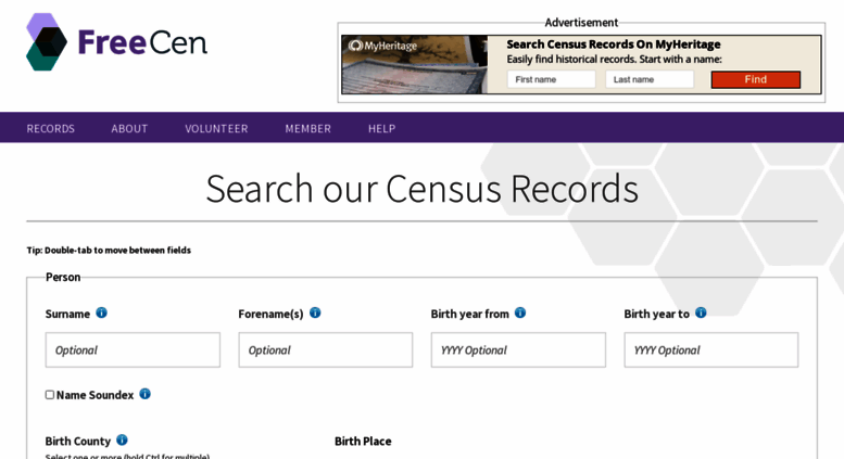 Access freecen.org.uk. FreeCEN - UK Census Records (England, Scotland ...