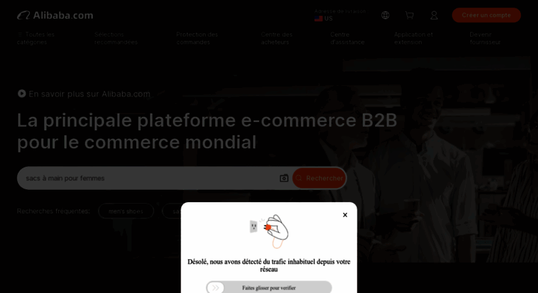 Access french.alibaba.com. Alibaba - la plus grande plateforme de ...