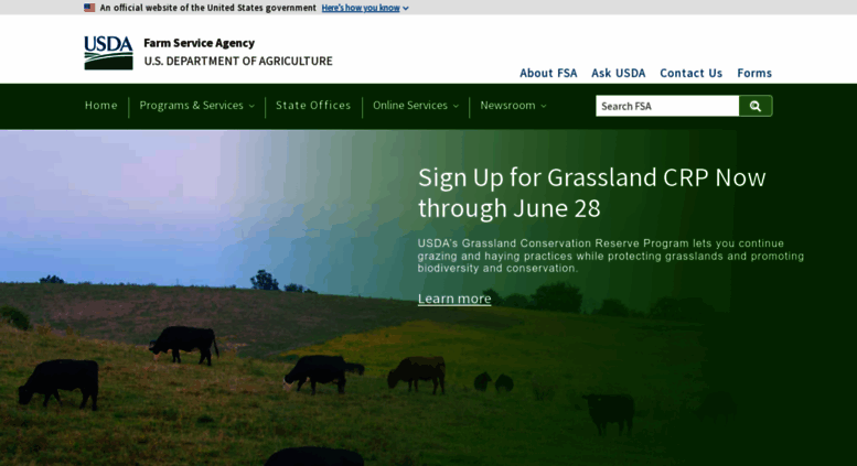Access fsa.usda.gov. USDA-Farm Service Agency Home Page