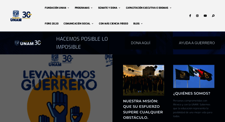 Access funam.mx. Descubre Fundación UNAM