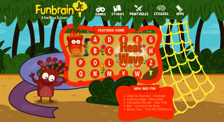 Access funbrainjr.com. Games, stories, and printables for preschoolers ...