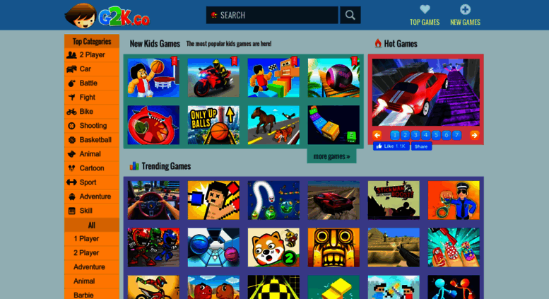 Access game2kids.com. G2K, Game 2 Kids, great games for kids