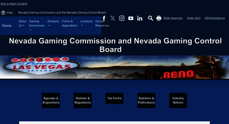Access gaming.nv.gov. Nevada Gaming Control Board : Home