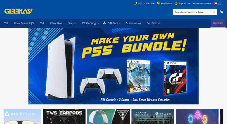 Access geekaygames.com. Online Store - Buy online at Geekay Games UAE