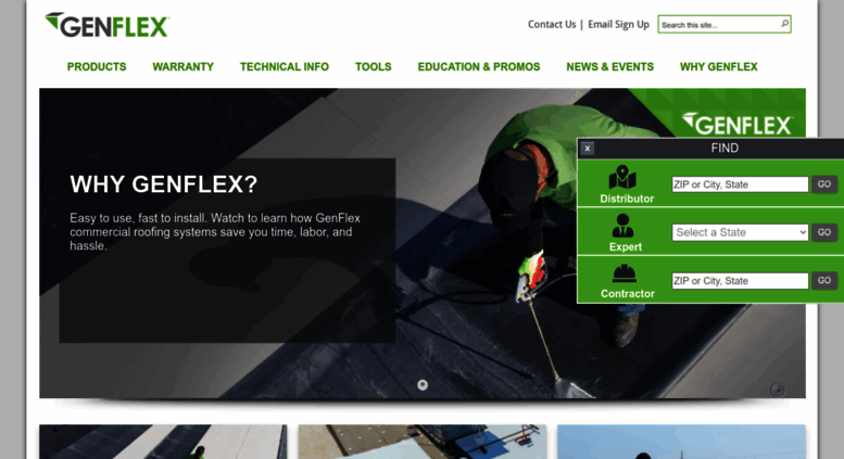Access genflex.com. GenFlex | GenFlex Commercial Roofing Systems | Easy ...